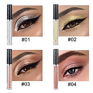 BestLand 12 Colors Liquid Glitter Eyeshadow Set, Multi-dimensional Metallic Glitter Shimmer Smokey Eye Looks Waterproof Long Lasting Quick-Drying Sparkling Eye Shadow Makeup Kits