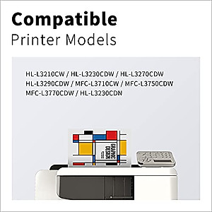 TN227 TN227BK/C/M/Y High Yield LemeroUexpect Compatible Toner Cartridge Replacement for Brother TN-227 TN223 TN227BK for MFC-L3770CDW HL-L3270CDW HL-L3290CDW MFC-L3750CDW HL-L3210CW, 4P