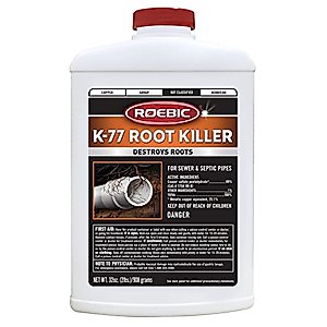 Roebic K-77 Root Killer for Sewer and Septic Systems, Clears Pipes and Stops New Growth, Safe for All Plumbing