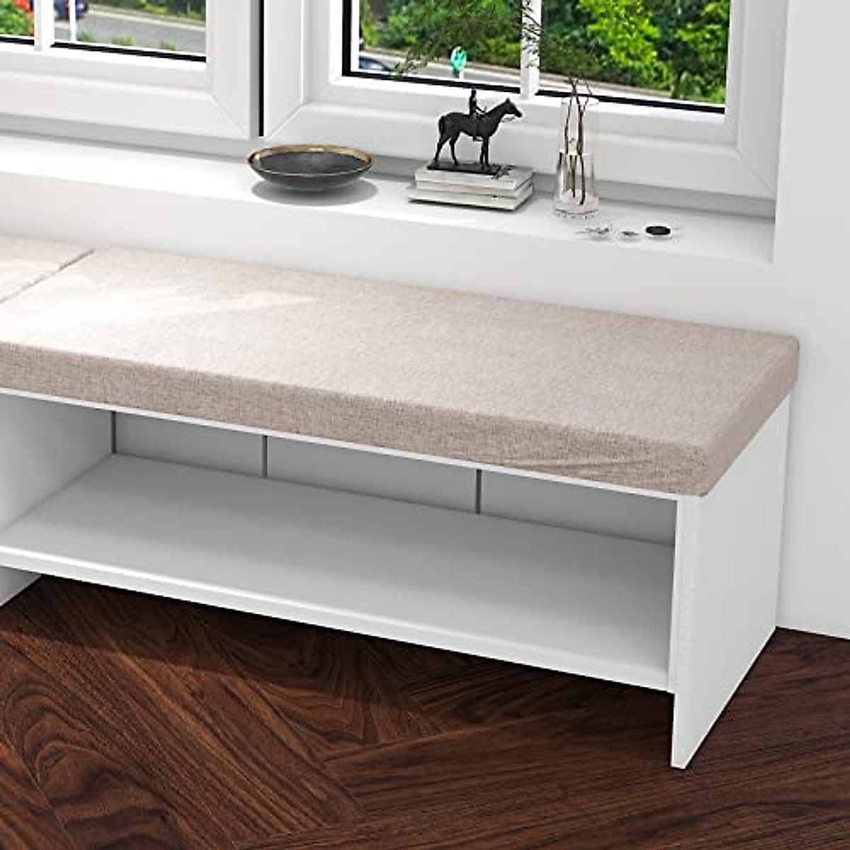 Focuprodu Bench Cushion 42 inch, Patio Furniture Cushions, Personalized Custom Non-Slip Durable Window Cushions Chair Cushions. 90+ Colors to Choose from. (42x18x2.5, Light Brown)