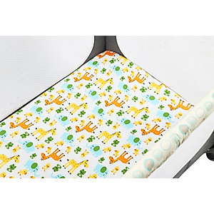 Dinosaur Pack n Play Stretchy Fitted Playard Sheet Set 2 Pack Jersey Knit Ultra Soft Portable Mini Crib Sheets for Baby Boy Girl Elephant Giraffe Frogs by Knlpruhk