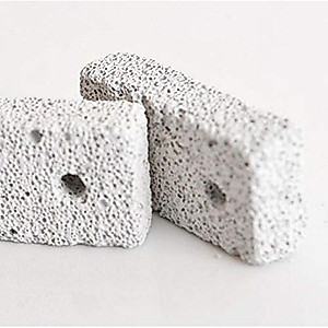 Toukerouc 10 Pack Hamster Teeth Grinding Lava Stones, Small Animal Chew Stone Toys, Lava Bites, Hamster Chew Stones Treats Teeth Grinding Block for Chinchilla Guinea Pig Rabbit Bird Parrot (10 Pack)