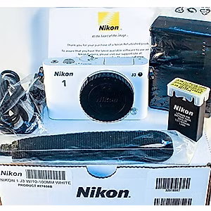 Nikon 1 J3 14.2 MP HD Digital Camera Body Only (White) (Certified Refurbished)
