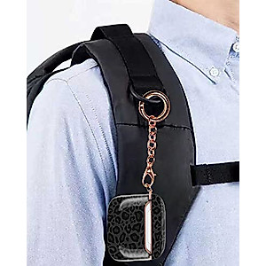 Txocouk for Airpods 3 Case，Protective Shockproof Hard Case with Keychain，Cute AirPods 3rd Generation Case, air pods case for Girls and Women and Men （Black Leopard Skin）