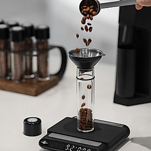 MHW-3BOMBER Coffee Bean Cellars Tubes Single Dose Coffee Bean Storage with Hopper 8 Tubes with Exhaust Valve C5152