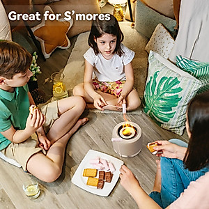 Orimit Tabletop Fire Pit Bowl with 3 Extendable Roasting Sticks, Portable Table Top Smores Maker, Personal Mini Fireplace for Indoor and Outdoor Use