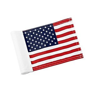 KINGTOP USA Golf Flag 8x6 Inch – Premium Dual-layer 420D Nylon, Double Sided American Pattern Printing, Tube Inserted – Mini Practice Putting Green Flags for Yard, 1-Pack