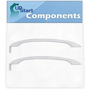2-Pack 218428101 Refrigerator Door Handle Replacement for Kenmore/Sears 25363802202 Refrigerator - Compatible with 218428101 White Door Handle - UpStart Components Brand