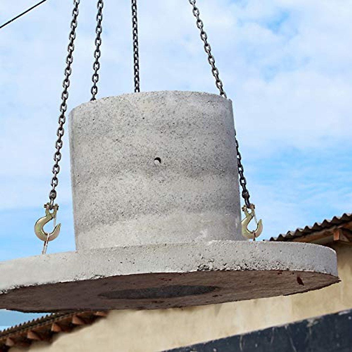 4PCS 1/4-Inch Forged Steel Clevis Slip Hook with Safety Latch, G70 Heavy Duty Towing Winch Hook for Trailer Truck Transport