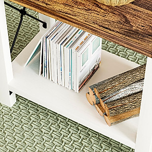 GAZHOME Farmhouse End Table for Small Spaces, Set of 2,Narrow Side End Table with Storage Shelf, Rustic X-Design Nightstand Sofa Table for Living Room, Bedroom White