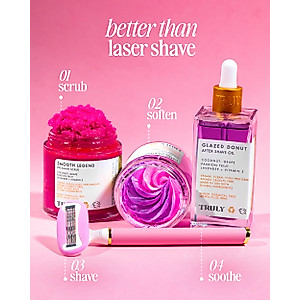 Truly Beauty Glazed Donut After Shave Oil - Razor Bumps Treatment for Women, Razor Bump and Ingrown Hair Treatment for Bikini Area - 3.1 OZ