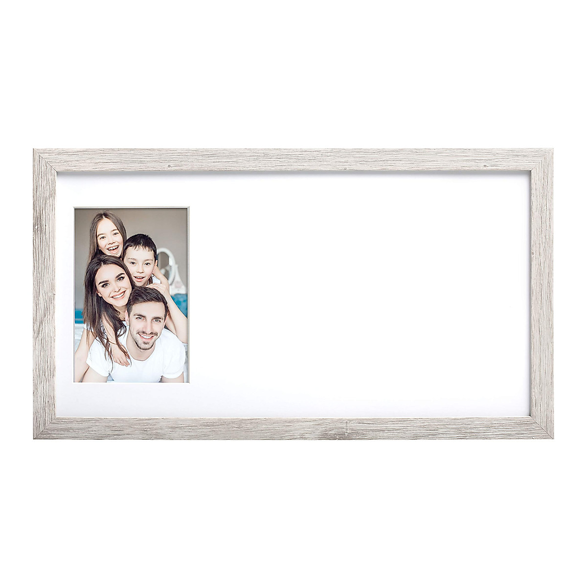 Kate & Milo Rustic Family Handprint Photo Frame, Family Keepsake Frame, DIY Craft for Family Night for Parents and Children, Farmhouse Decor, 6" x 4" Photo Inserts, Distressed Wood