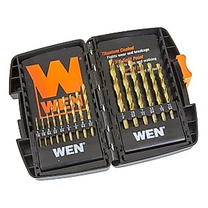 WEN DB15 Titanium-Coated Drill Bit Set (15 Piece)