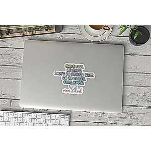 Miraki Don't Do Stupid Sh*t Love Mom Sticker, Funny Graduation Sticker, Mom Love Dad Sticker, Water Assitant Die-Cut Vinyl Funny Decals for Laptop, Phone, Water Bottles, Kindle Sticker