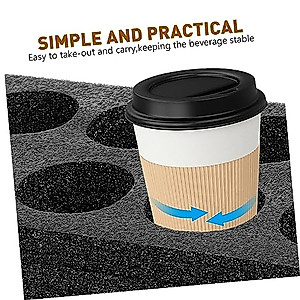 5pcs Milk Tea Cup Holder Multi- Beverage for Suitcase Takeout Cup Trays Coffee Carrier Fiber Drink Carrier Tea Carrier Beer Bottle Carrier Travel Epe Dashboard Hot and re-usable