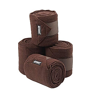 Roma Thick Polo Bandages 4 Pack, Black