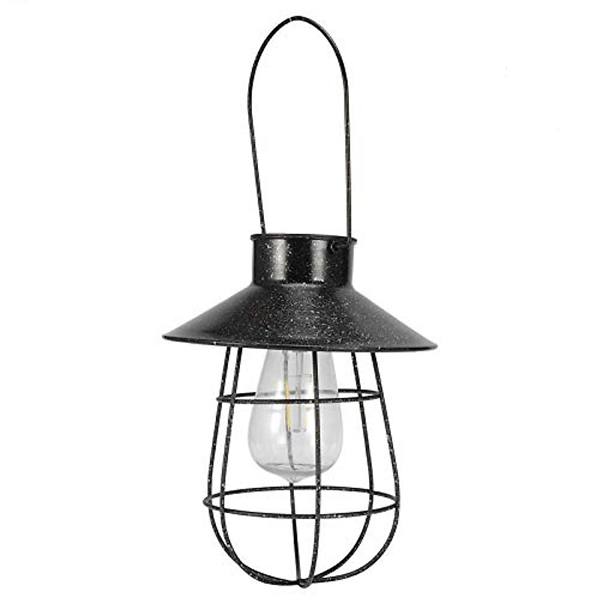 Iron Art Hollow Solar Hanging Light, Durable Outdoor Hanging Lamp, Solar Powered Weatherproof Waterproof for Home Decoration Gardens, Courtyards, Porches