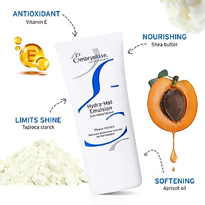 Embryolisse - Hydra Mat Emulsion - Moisturizing Face Cream - 1.35 fl.oz. - Paraben-Free - Made in France
