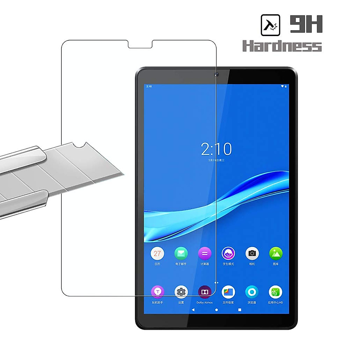 WRJ [2-Pack] Screen Protector for Lenovo Tab M10 Plus FHD/Lenovo Tab K10 (TB-X6C6X) 10.3 inch,HD Anti-Scratch Anti-Fingerprint No-Bubble 9H Hardness Tempered Glass