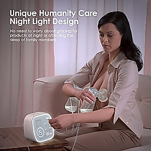 Breast Pump, BabyKing Electric Breast Pump with 3 Modes & 15 Levels, Pain Free Strong Suction Power Touch Panel High Definition Display, Ultra-Quiet Rechargeable for Travel & Home