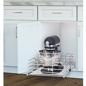 Panacea Grayline Basket-44823 Size 21 in. x 14.6 in. x 7.8 Cabinet Helper Sliding Basket