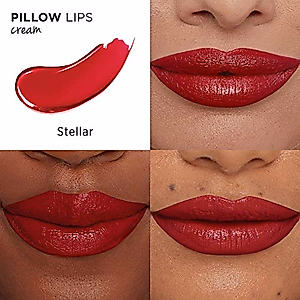 IT Cosmetics Pillow Lips Lipstick, Stellar - True Red with a Cream Finish - High-Pigment Color & Lip-Plumping Effect - With Collagen, Beeswax & Shea Butter - 0.13 oz