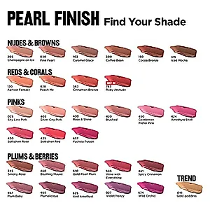 Revlon Super Lustrous Lipstick, High Impact Lipcolor with Moisturizing Creamy Formula, Infused with Vitamin E and Avocado Oil in Gold Pearl, Gold Goddess (041), 0.6 Ounce (Pack of 1)