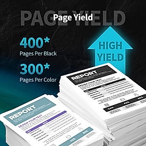 JINTUM Compatible Ink Cartridges Relacement for Canon 260 and 261 Ink Cartridge for TS6420a TS6420 TR7020a TR7020 TS5320 Printer Ink (1 Black, 1 Tri-Color)