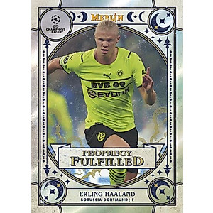 2021/22 Topps UEFA Champions League Merlin Chrome Soccer HOBBY box (18 pks/bx)