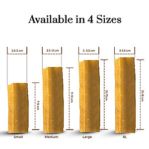 Dogsee Himalayan Yak Cheese Dog Chews (Small - 3 & XL - 3 Chews) | No Preservatives | Rich in Protein & Calcium | Premium Dog Dental Chews