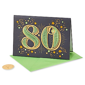 Papyrus 80th Birthday Card (Wishing You Every Happiness)