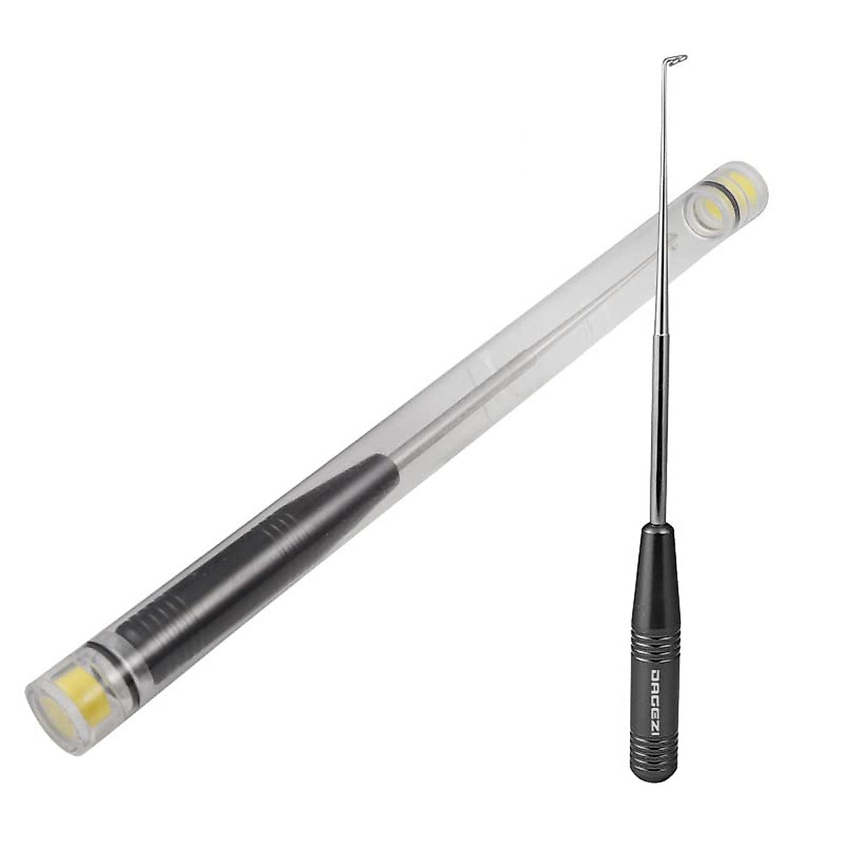 shuwen 5Pieces Fish Hook Remover Tool Metal Hook Remover Extractor Fish Hook Disconnect Device Fish Hook Detacher Fishing Tool Kit Fishing Accessory for Saltwater Freshwater-Grey