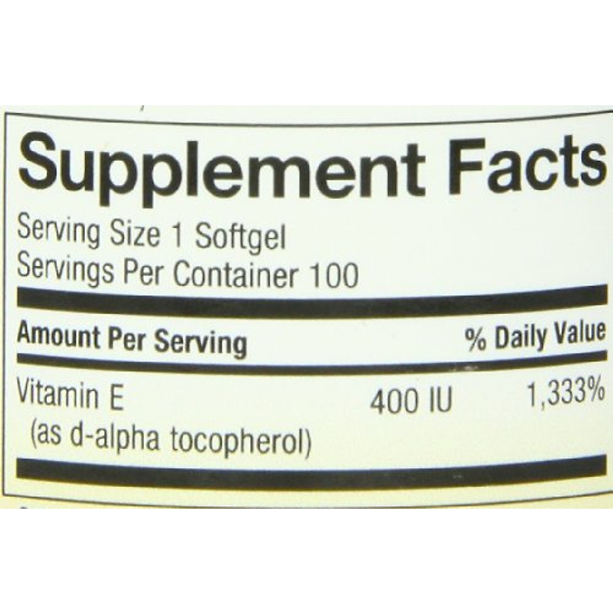 Nature's Way Vitamin E 268 mg per serving 100 Softgels