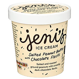 JENIS SPLENDID ICE CREAMS Salted Peanut Butter with Chocolate Flecks, 1 PT