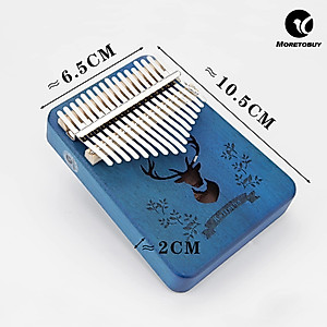 CloudyPeak Kalimba 17 Key Portable Mbira Finger Piano, Kalimba with Protective Box,Tune Hammer and Study Instruction, Thumb Piano for Kids Adult Beginners Professional