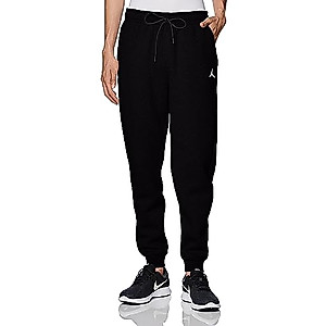 Nike Air Jordan Brooklyn Fleece Men's Pants (as1, Alpha, xx_l, Regular, Regular, Black/Black/White)