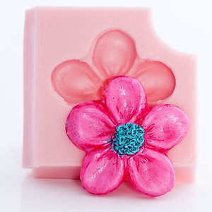 Flower Silicone Mold Food Safe Fondant, Chocolate, Candy, Resin, Polymer Clay, Jewelry, Craft Mold. Flexible and easy to use.
