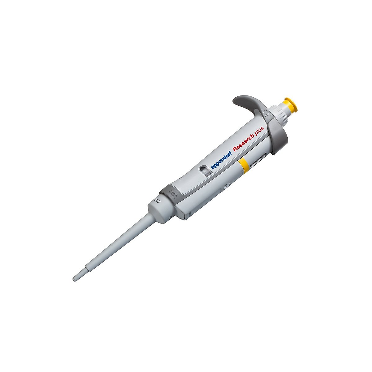 Eppendorf 3120000054 Single-Channel Research Plus Adjustable-Volume Pipetters, Yellow Operating Button, Volume Range: 20 to 200 µl