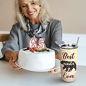 Futtumy Gifts for Grandma - Grandma Christmas Mothers Day Gifts from Grandchildren - Best Nana Ever Travel Tumbler - Best Grandma Mom Nana Gigi Gifts for Birthday - Grandma Bear Insulated Tumbler 20Oz