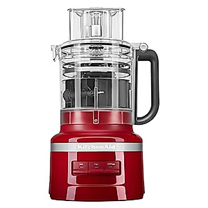 KitchenAid 13-Cup Food Processor, Empire Red & K150 3 Speed Ice Crushing Blender with 2 Personal Blender Jars - KSB1332Y