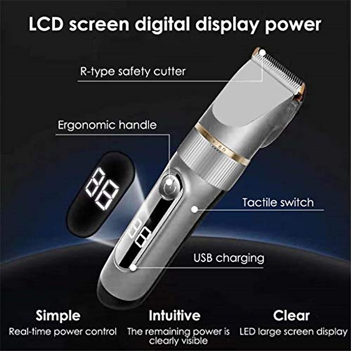 One Guard Hair Home Electric Grooming Hair Haircut Cordless Metal Household Appliances Oil for Hair Trimmers And Clippers