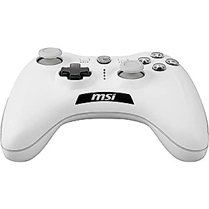MSI Force GC30V2 White Wireless Gaming Controller, Dual Vibration Motors, Dual Connection Modes, Interchangable D-Pads, Compatible with PC & Android