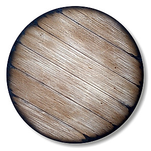 Round Table Top Inspired by Old Wine, Whiskey & Beer Barrels, Size 16/20/24/30/36/40/42/46 Inch, Living Room Bar Kitchen Patio Wood Furniture, Antique Look, Handmade Aged Rustic Table