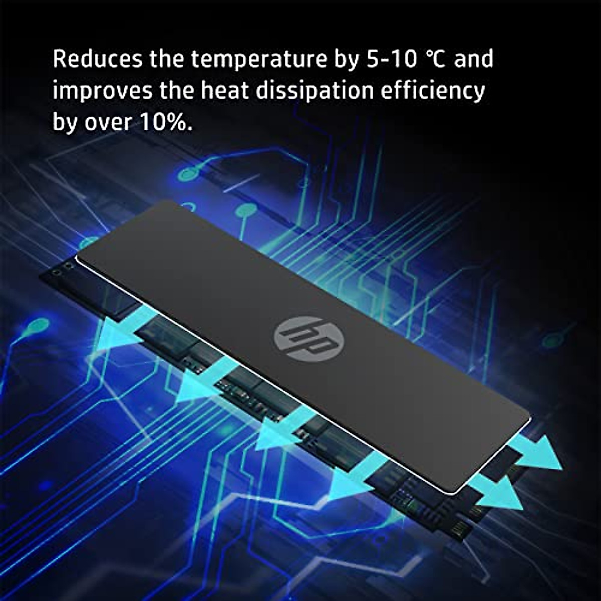 HP EX900 Pro 256GB NVMe PC SSD - PCIe Gen3 (8.0 GT/s) x 4, M.2 2280, 3D NAND Internal Solid Hard State Up to 2240 MB/s with DRAM Cache - 9XL75AA#ABA