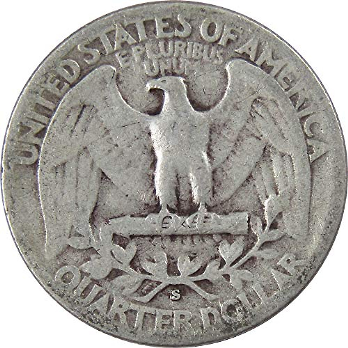 1942 S Washington Quarter G Good 90% Silver 25c US Coin Collectible