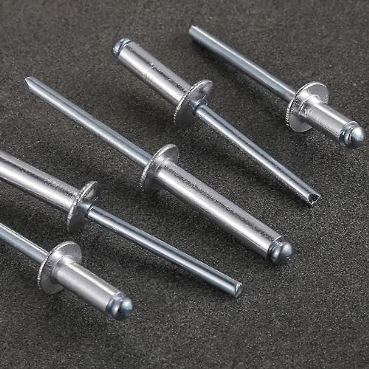 Wensilon (150Pcs) 1/4"x1/2" Aluminum blind pro Rivets,6.5X13mm Aluminum Grip and Steel Mandrel
