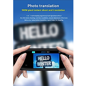 Scan Reader Pen Language Translator Smart Pen OCR Dictionary Scanner Real-time Translation Learning & Education Assistant with LCD Touchscreen Camera Support 112 Languages for Travel & Business