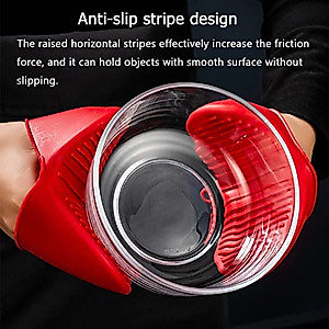 Mini Oven Gloves Silicone,Silicone Oven Mitts Heat Resistant,Cooking Pinch Mitts Potholder for Kitchen Cooking & Baking