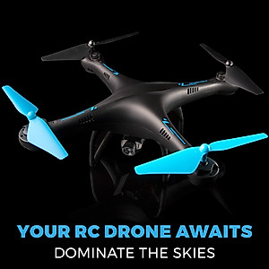 Force1 U45WF FPV RC Drone with Camera - VR Capable WiFi Quadcopter Remote Control Flying Drone with 720p HD Camera Live Video, 6 Axis Gyro, Altitude Hold, Headless Mode, and 2 Drone Batteries