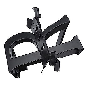 VR Stand, Easy to Install VR Headset Stand and Controller Holder Lens Friendly Compatible with a Stable Base for Rift S for Quest 2 for Vive(Black)